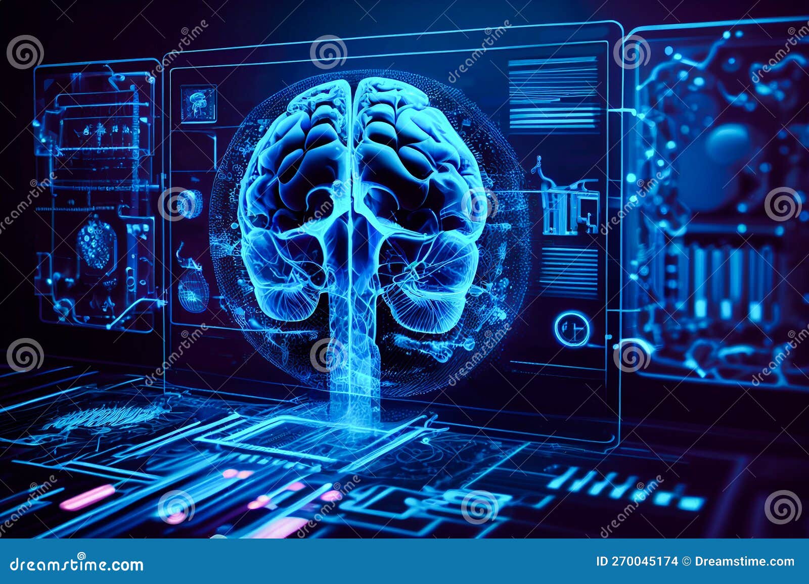 Artificial Intelligence in Smart Healthcare Hospital Technology Concept ...