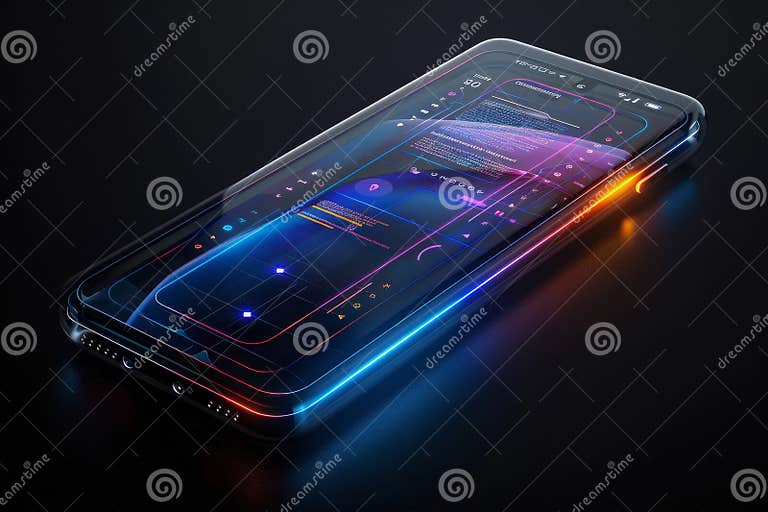 Artificial Intelligence Smartphone with an Interface Translucent Screen ...