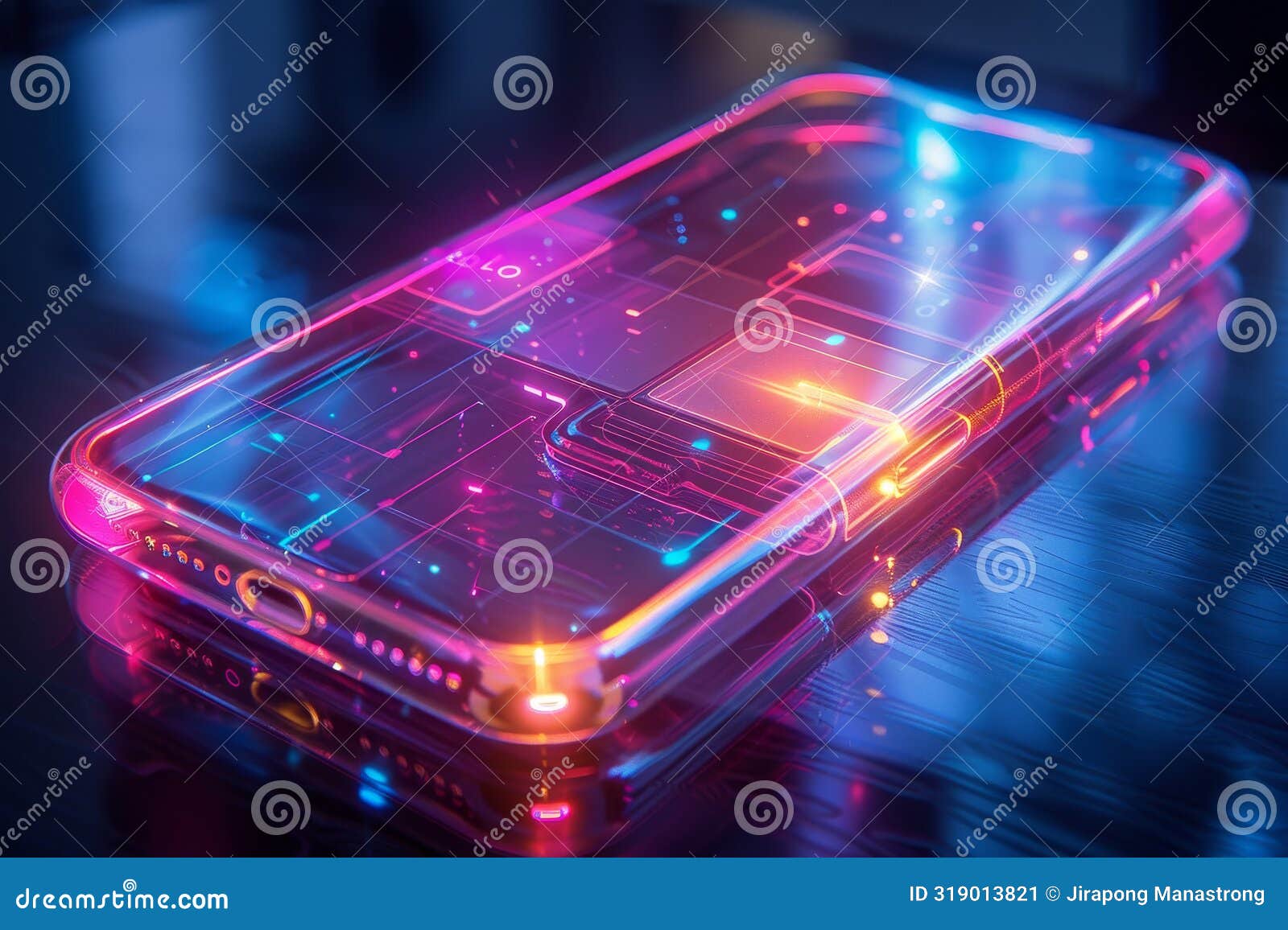 Artificial Intelligence Smartphone with an Interface Translucent Screen ...