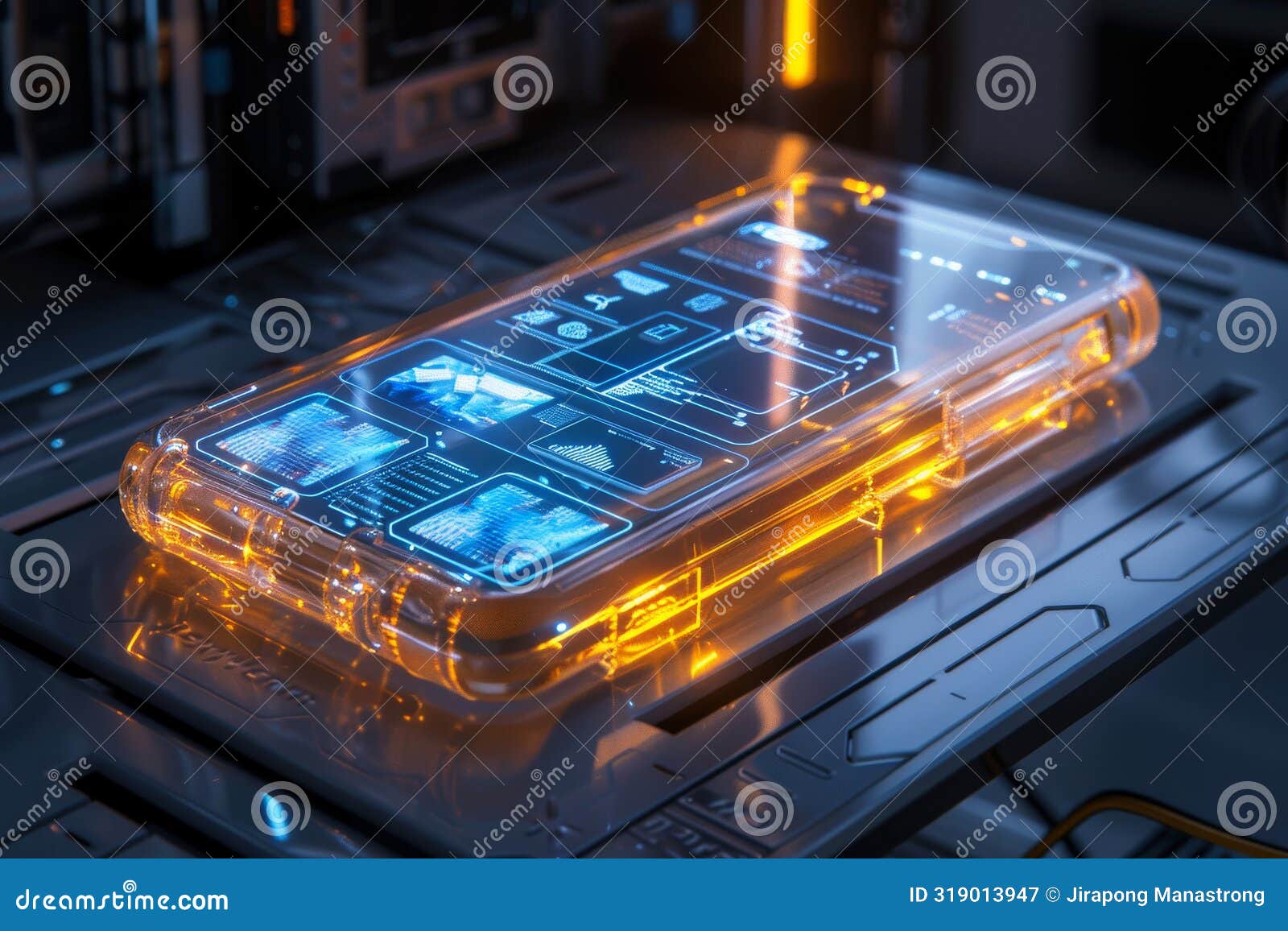 Artificial Intelligence Smartphone with an Interface Translucent Screen ...