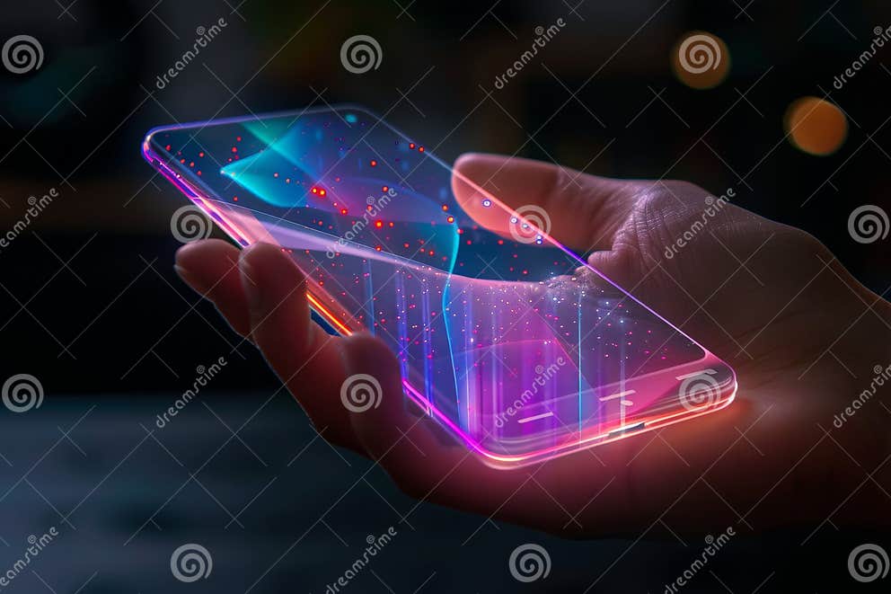 Artificial Intelligence Smartphone with an Interface Translucent Screen ...