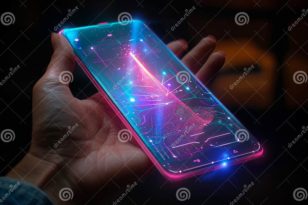 Artificial Intelligence Smartphone with an Interface Translucent Screen ...