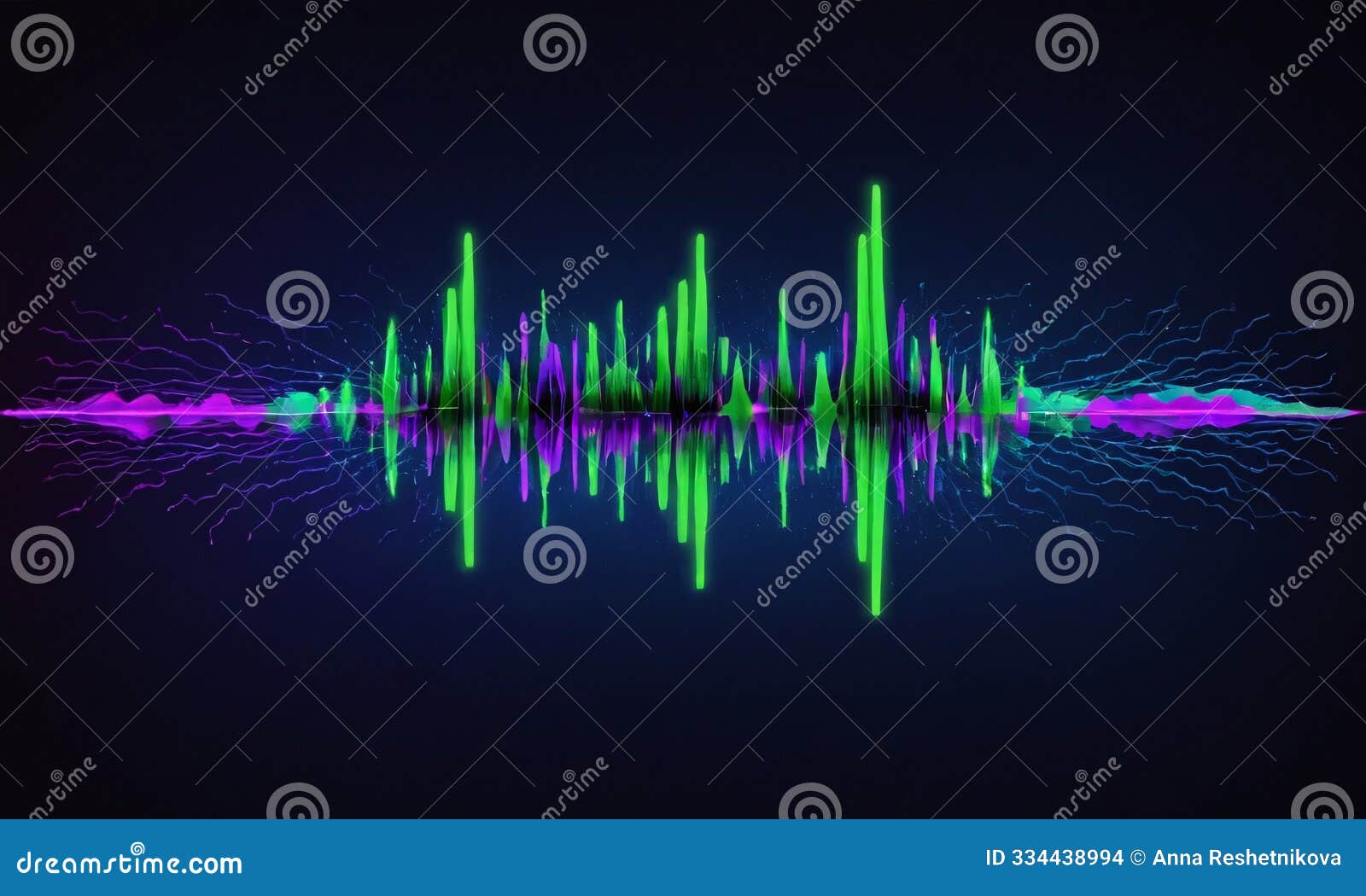 Artificial Intelligence. Sound Wave Images. Stock Illustration ...