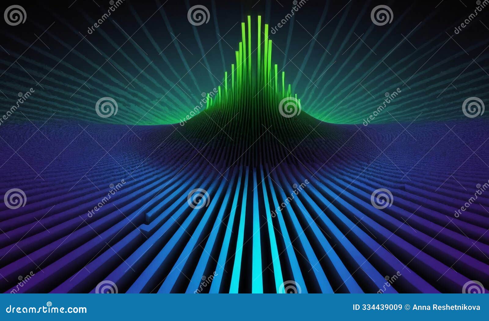 Artificial Intelligence. Sound Wave Images. Stock Illustration ...