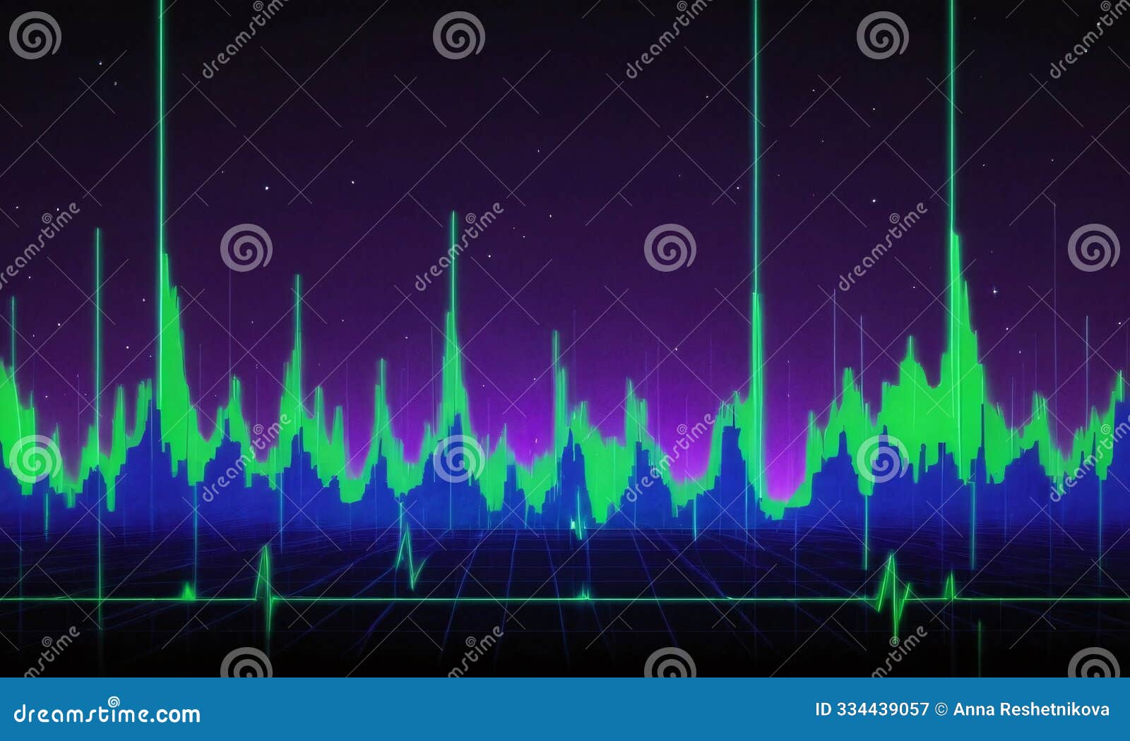 Artificial Intelligence. Sound Wave Images. Stock Image - Image of data ...
