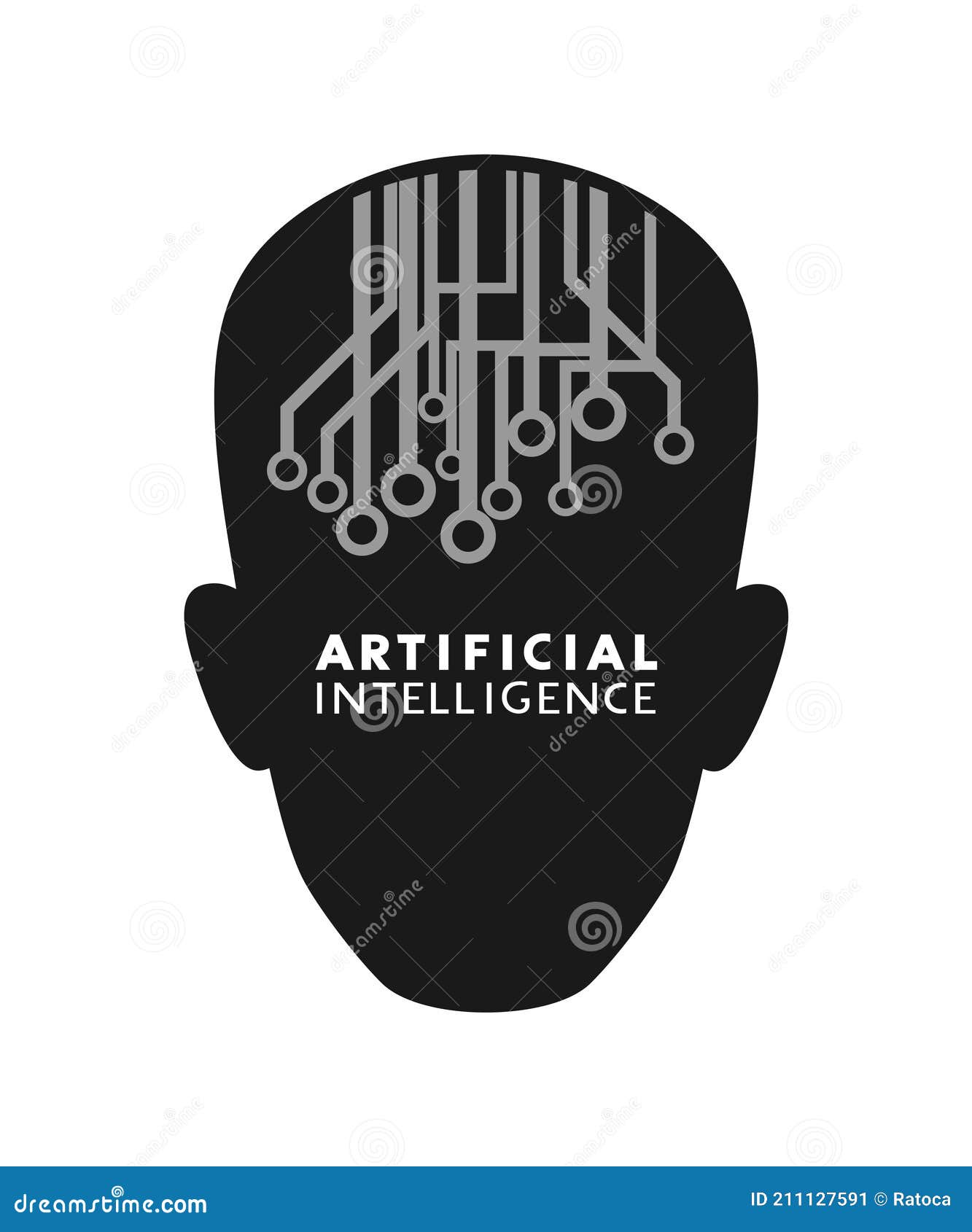 Artificial Intelligence Symbol Stock Vector - Illustration of learning ...