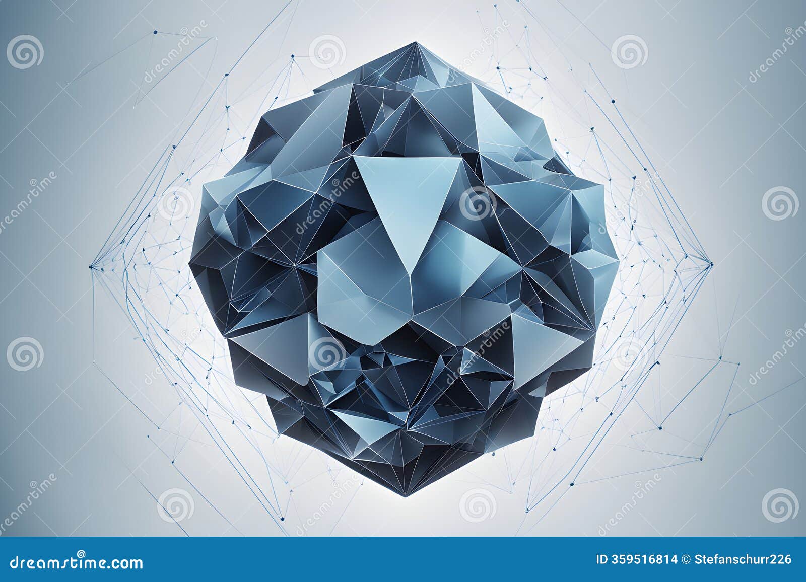 Artificial Intelligence Symbolized In A Minimalist Abstract Wallpaper ...