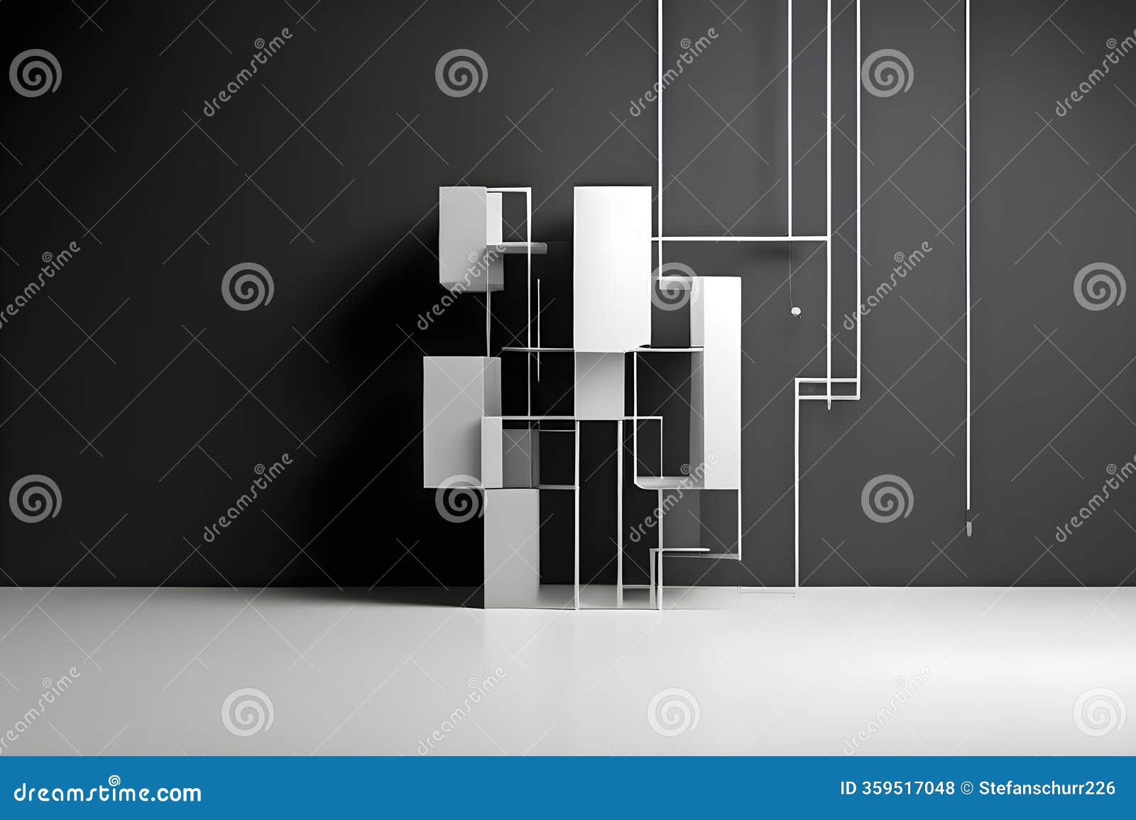 Artificial Intelligence Symbolized In A Minimalist Abstract Wallpaper ...