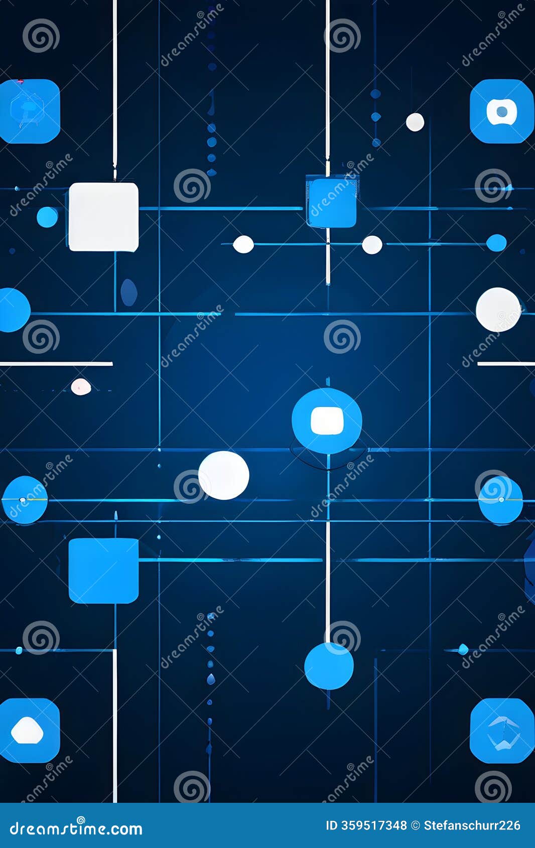 Artificial Intelligence Symbolized In A Minimalist Abstract Wallpaper ...