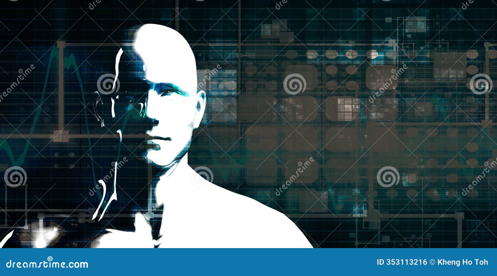 Artificial Intelligence Systems Stock Illustration - Illustration of ...