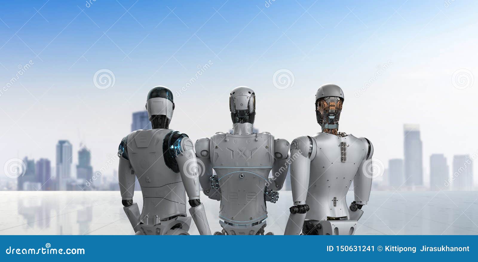 Artificial Intelligence Teamwork Stock Illustration - Illustration of ...