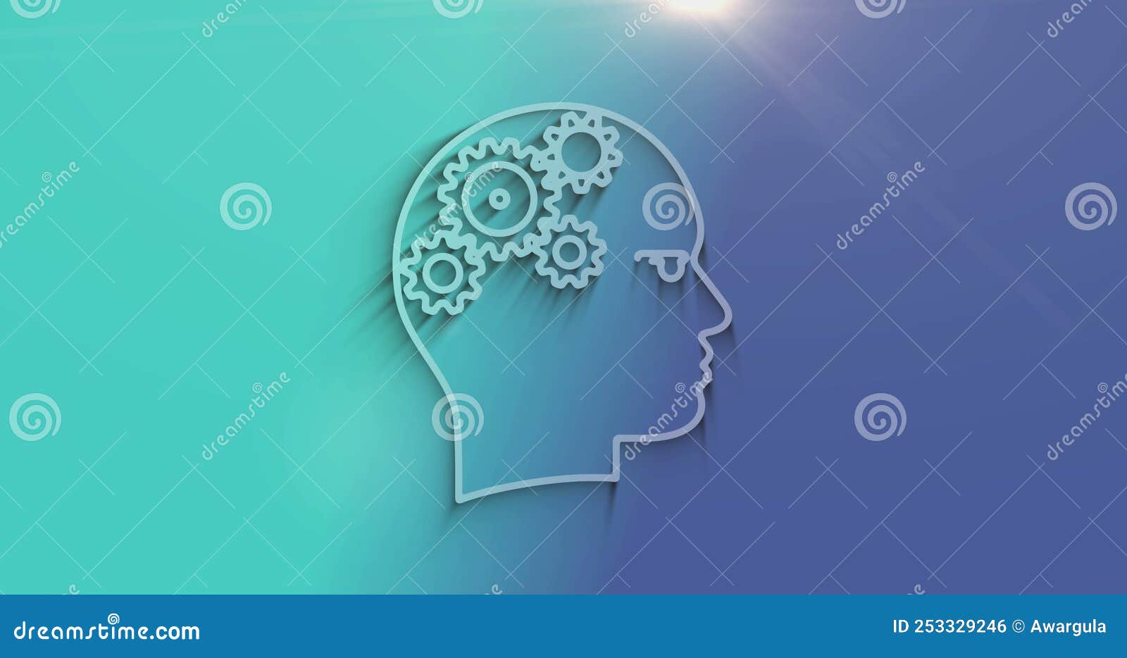 Artificial Intelligence Technology AI Symbol 3d with Shadow Stock ...