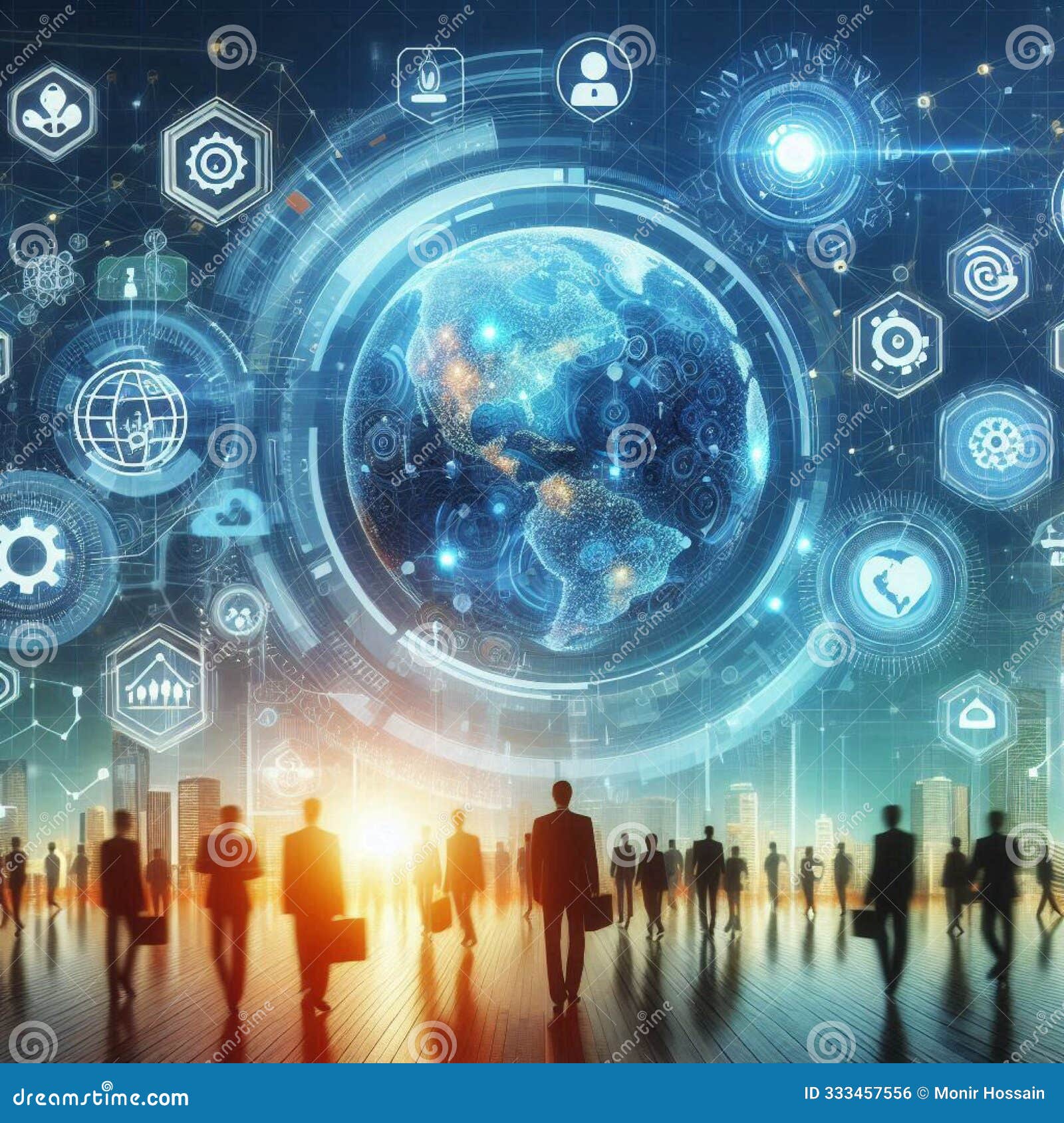 Artificial Intelligence Technology Big Data.globalization and Analytics ...