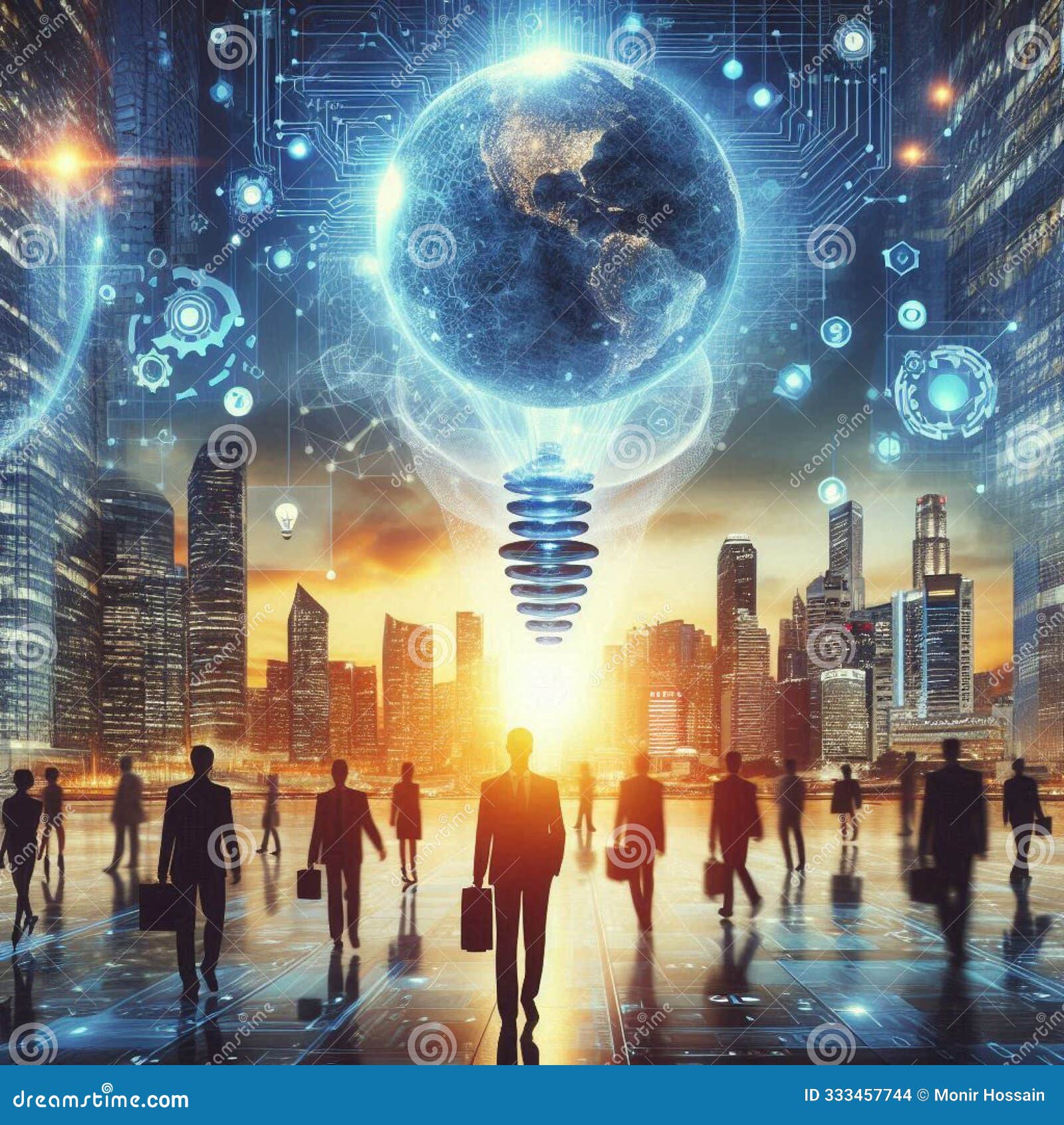 Artificial Intelligence Technology Big Data.globalization and Analytics ...