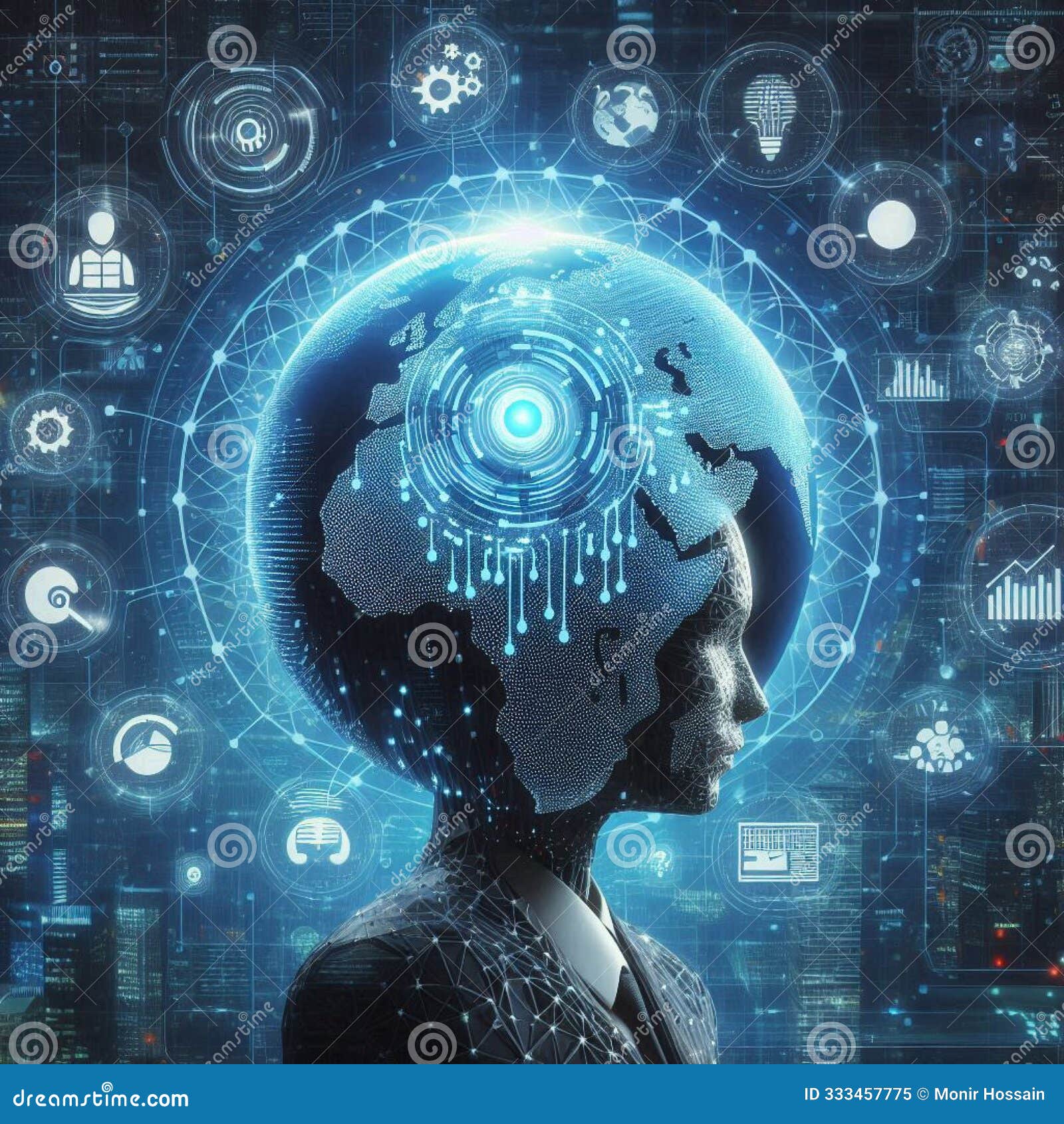 Artificial Intelligence Technology Big Data.globalization and Analytics ...