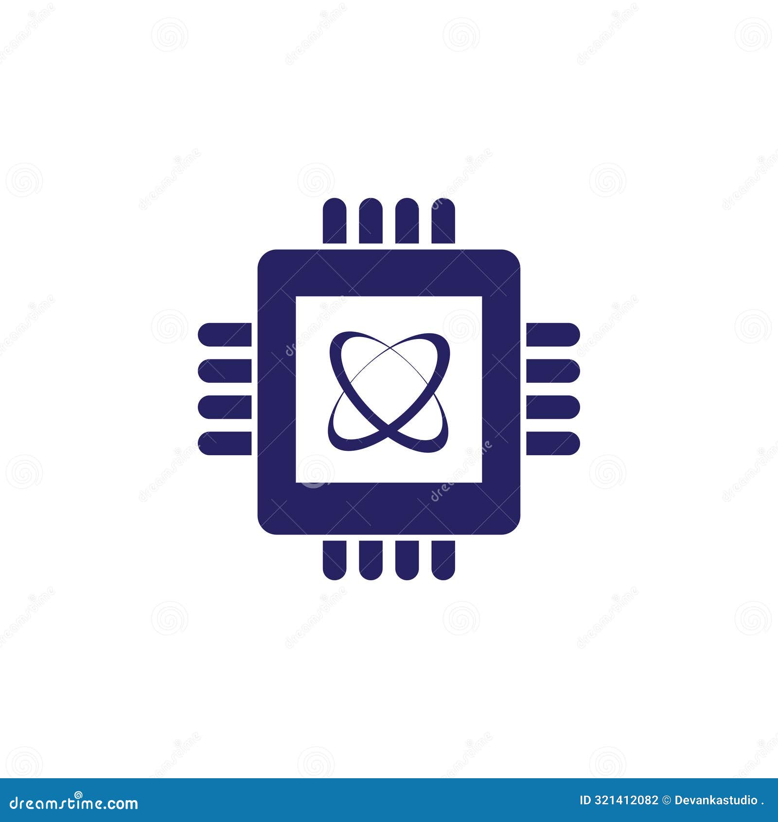 Artificial Intelligence Technology Icon Stock Vector - Illustration of ...