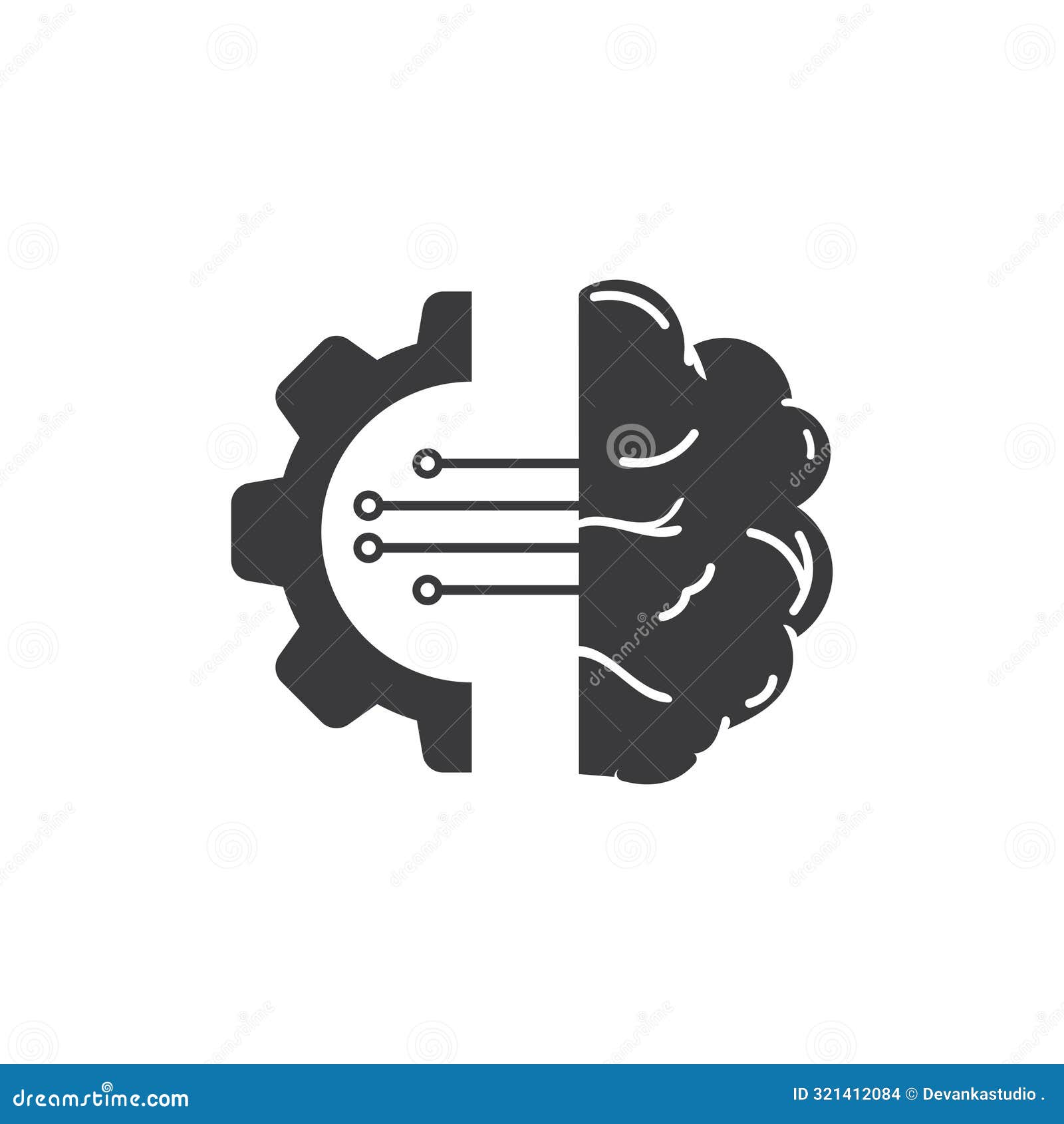 Artificial Intelligence Technology Icon Stock Vector - Illustration of ...