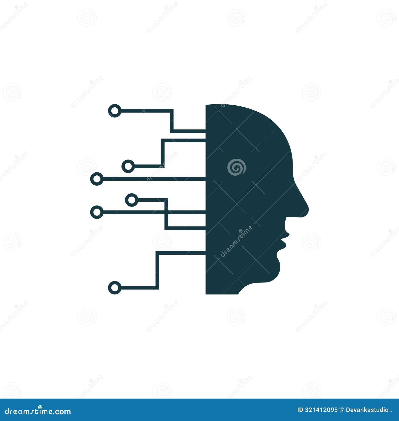 Artificial Intelligence Technology Icon Stock Vector - Illustration of ...