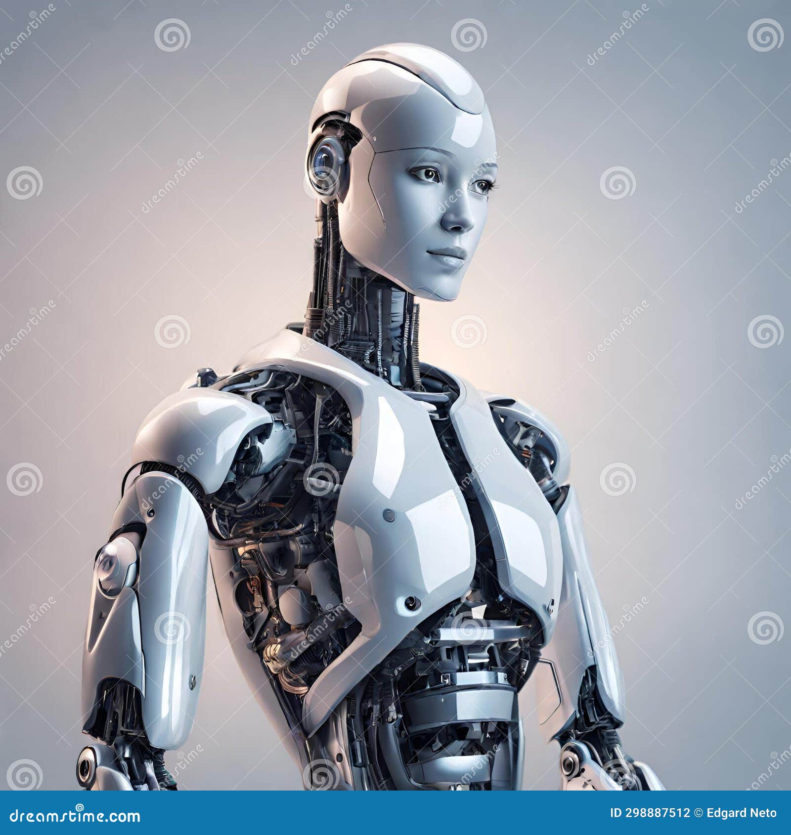 Artificial Intelligence Technology Robot, Modern Robots of the Future ...