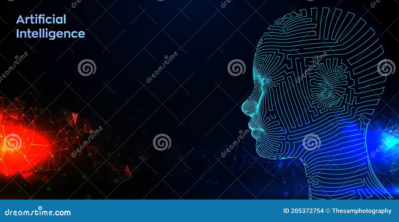 An Artificial Intelligence Technology Solutions Stock Illustration ...