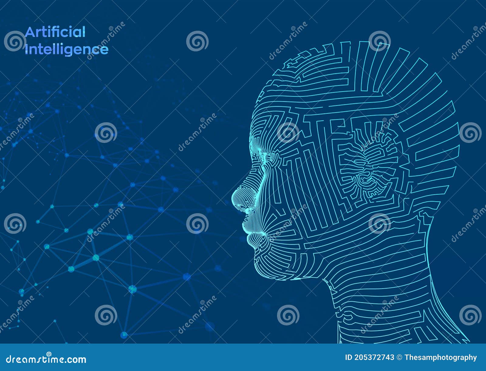 An Artificial Intelligence Technology Solutions Stock Illustration ...
