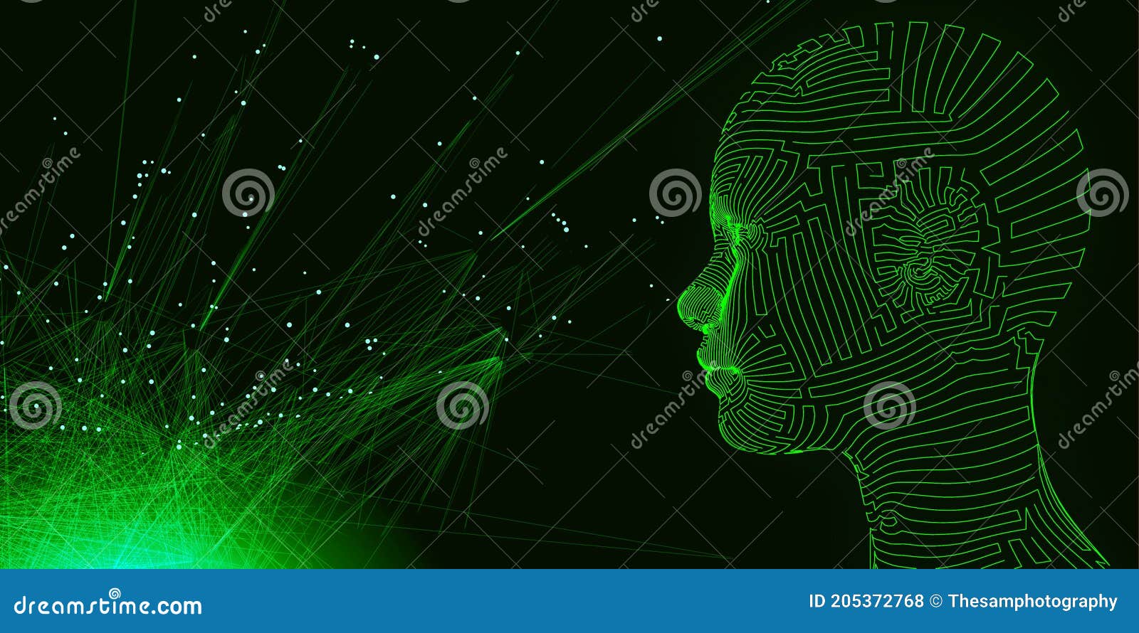 An Artificial Intelligence Technology Solutions Stock Illustration ...