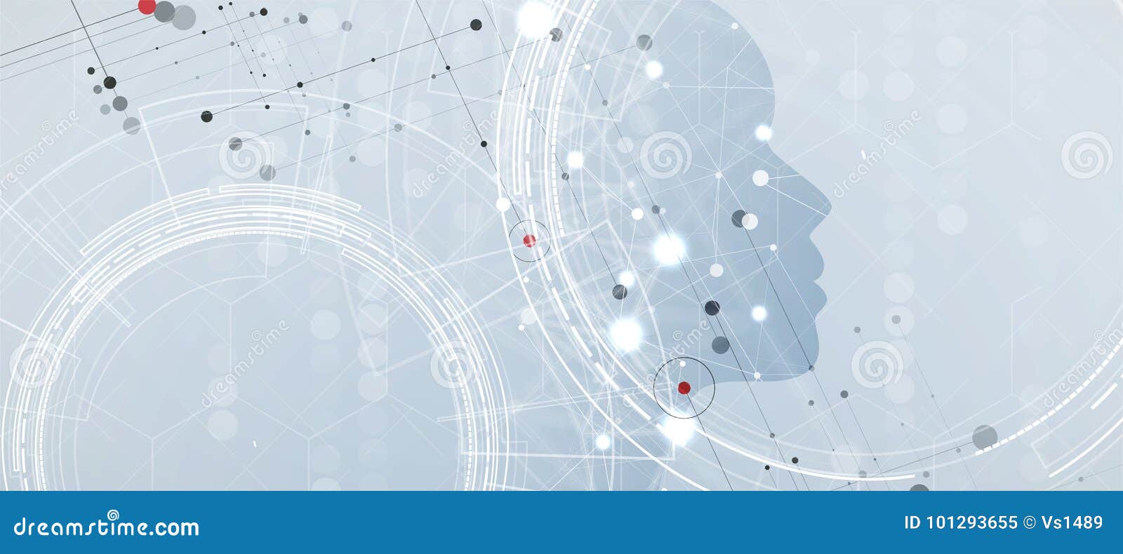 Artificial Intelligence. Technology Web Background Stock Vector ...