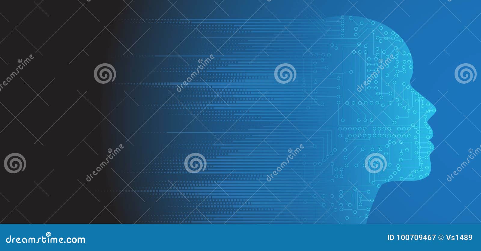 Artificial Intelligence. Technology Web Background Stock Vector ...