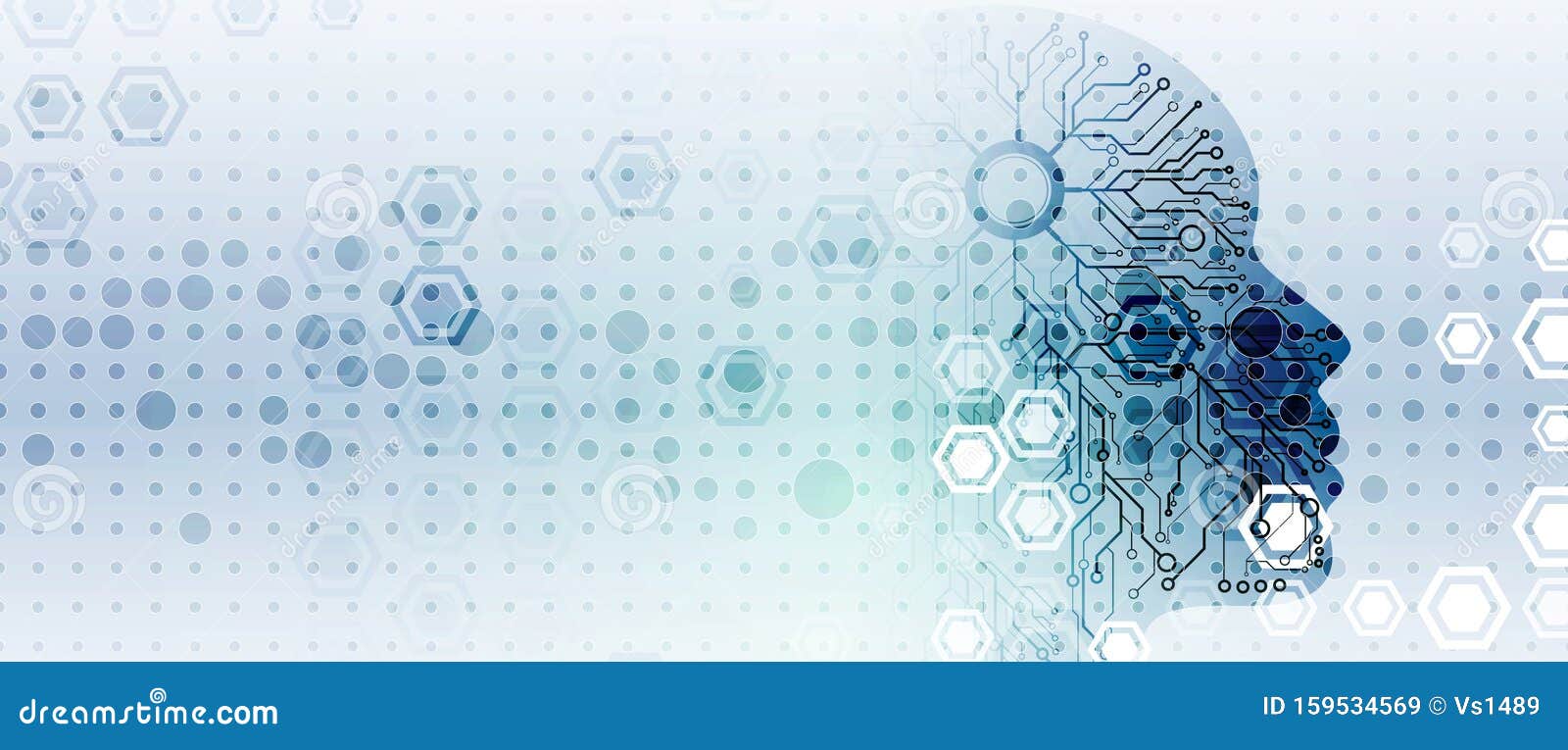 Artificial Intelligence. Technology Web Background Stock Vector ...