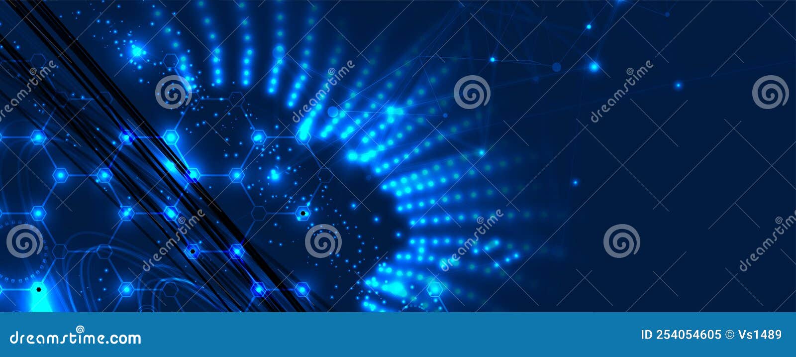 Artificial Intelligence. Technology Web Background Stock Vector ...