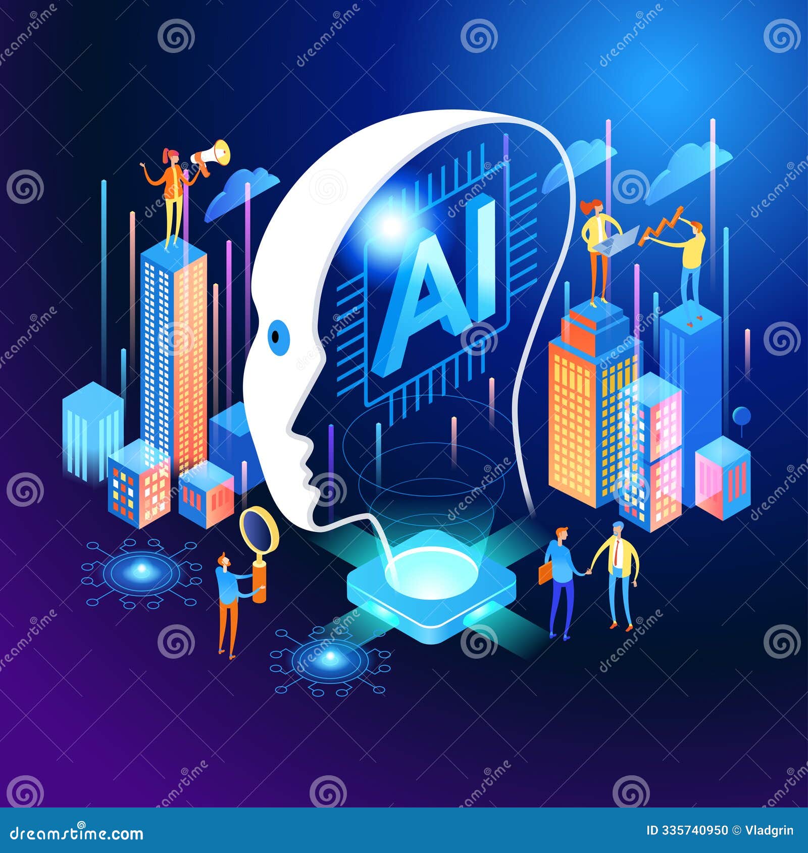 Artificial Intelligence Tool For Data Analysis. AI Technology For ...