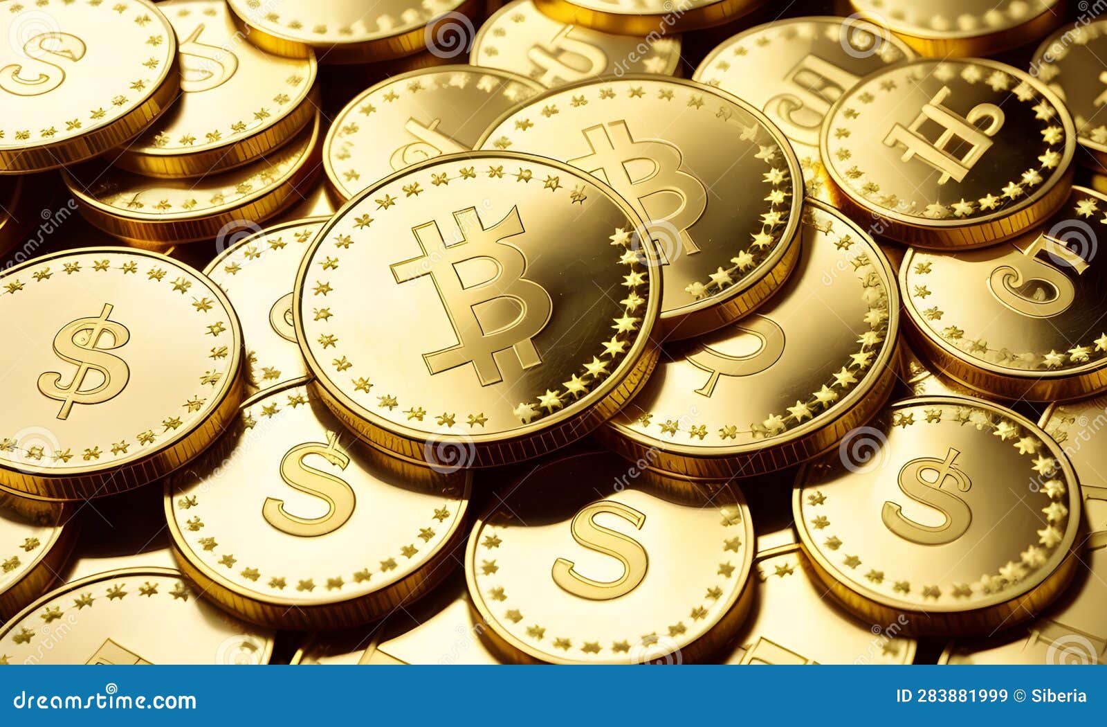 Create Various Types of Gold Coins Using Artificial Intelligence Stock ...