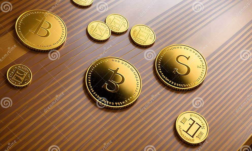 Create Various Types of Gold Coins Using Artificial Intelligence Stock ...