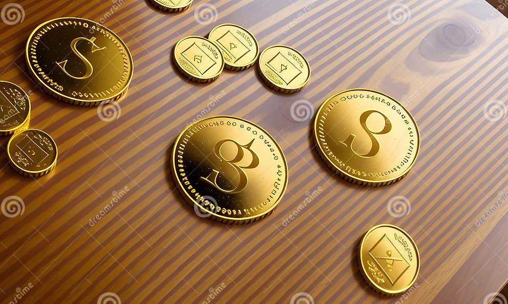 Create Various Types of Gold Coins Using Artificial Intelligence Stock ...