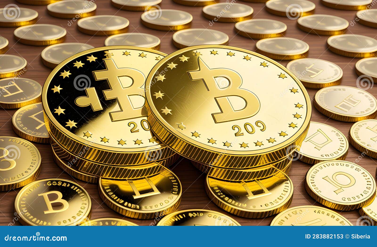 Create Various Types of Gold Coins Using Artificial Intelligence Stock ...