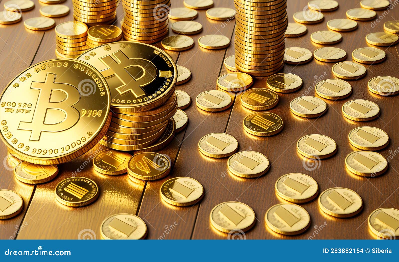 Create Various Types of Gold Coins Using Artificial Intelligence Stock ...