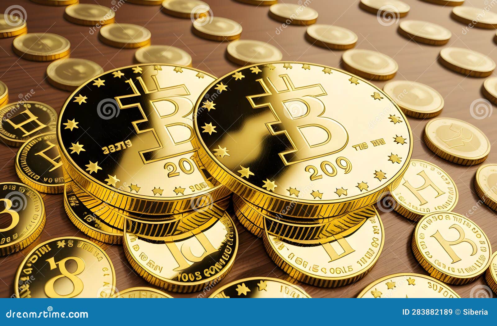 Create Various Types of Gold Coins Using Artificial Intelligence Stock ...