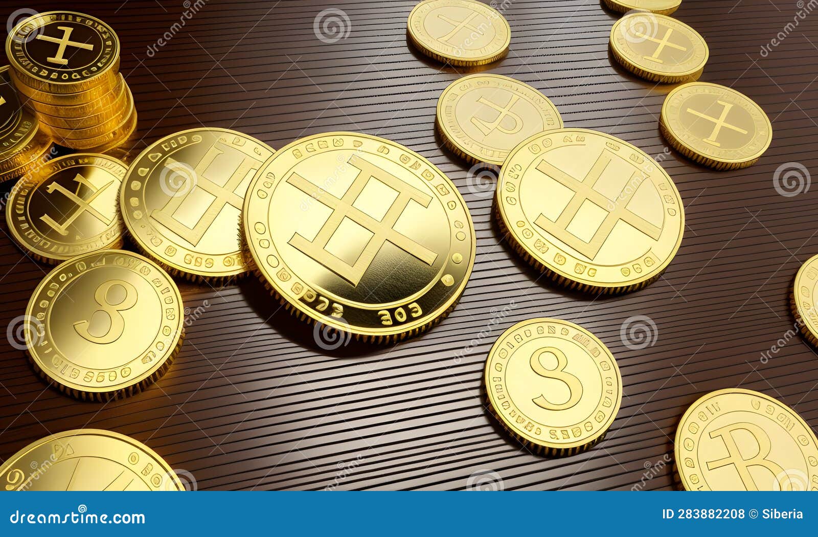 Create Various Types of Gold Coins Using Artificial Intelligence Stock ...
