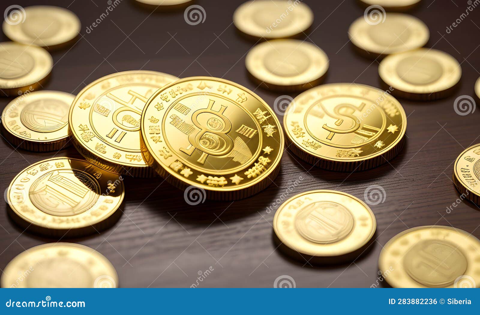 Create Various Types of Gold Coins Using Artificial Intelligence Stock ...