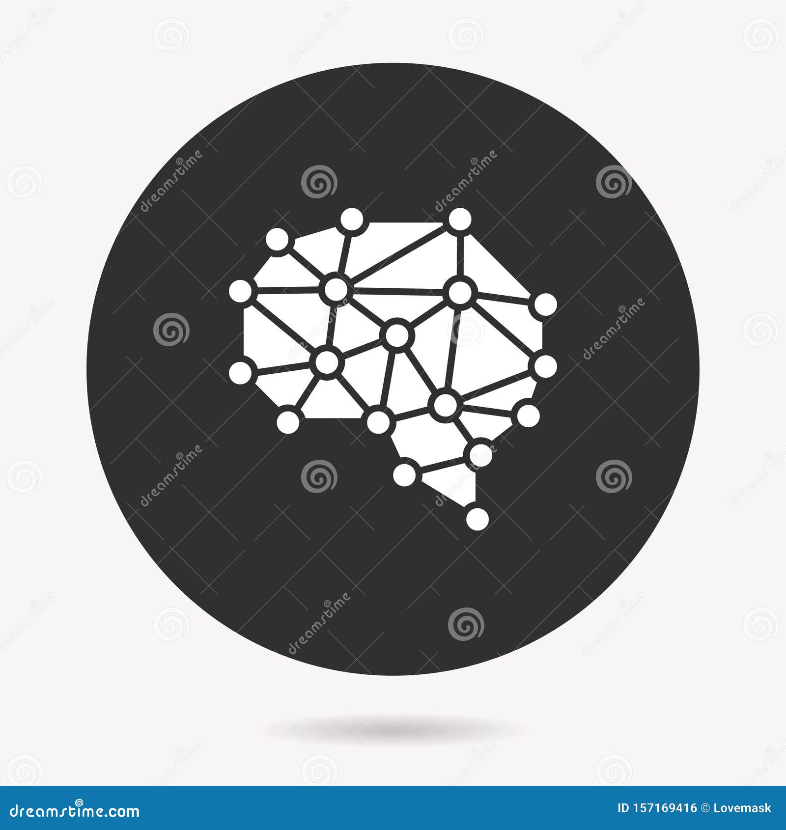 Artificial Intelligence - Vector Icon. Illustration Isolated. Simple ...