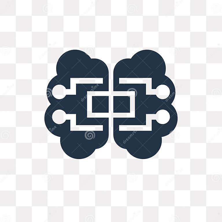 Artificial Intelligence Vector Icon Isolated on Transparent Back Stock ...