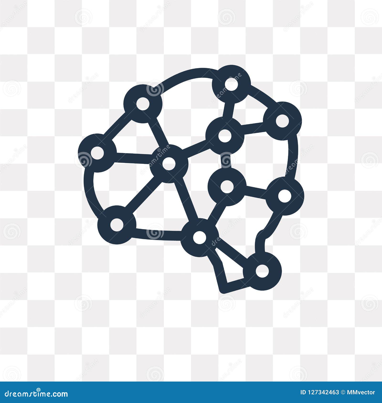 Artificial Intelligence Vector Icon Isolated on Transparent Back Stock ...