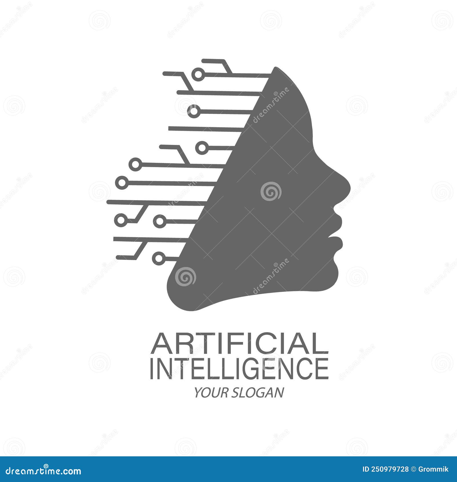 Artificial Intelligence. Vector Icon for Logo, Brand, Sticker and ...