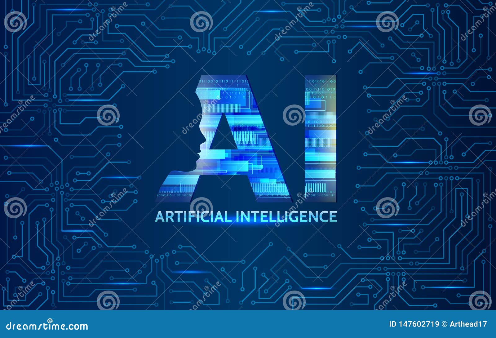 Artificial Intelligence, Virtual Emulation, Science Technology Stock ...