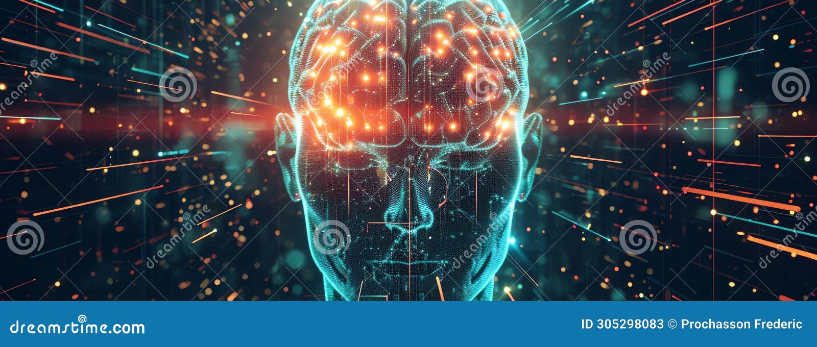 Artificial Intelligence Visual Concept, AI Generated Stock Image ...