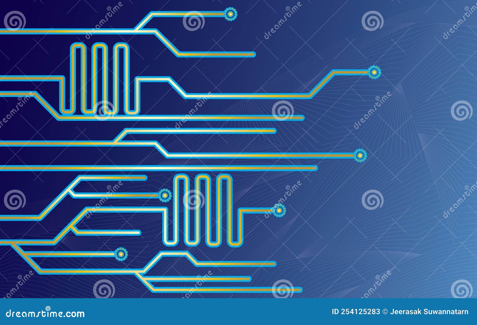 Artificial Intelligence Web Technology Background Stock Vector ...