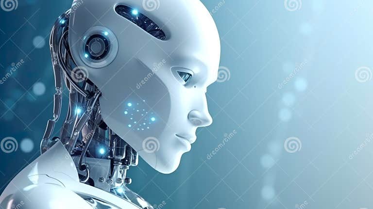 Artificial Intelligence, White AI Robot, Generative AI Stock ...