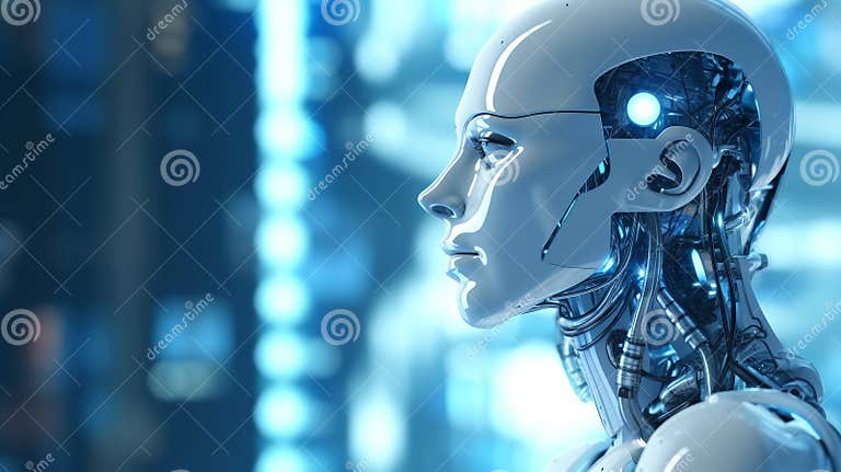 Artificial Intelligence, White AI Robot, Generative AI Stock ...