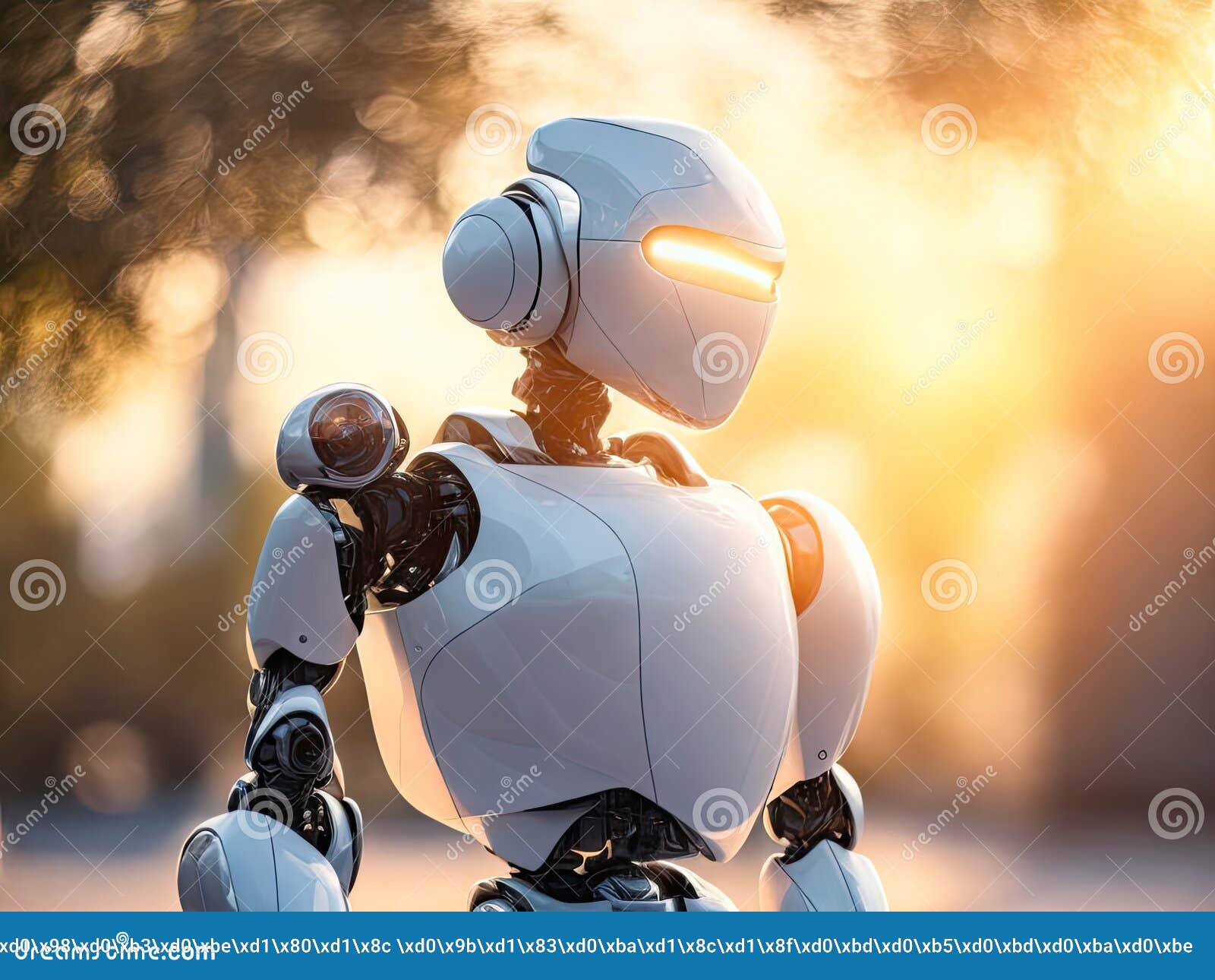 Artificial Intelligence White AI Robot. Ai Generative Stock ...