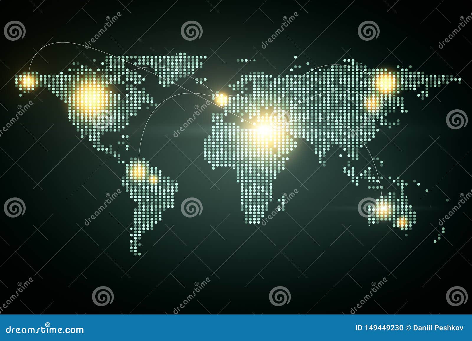 Artificial Intelligence and World Concept Stock Illustration ...